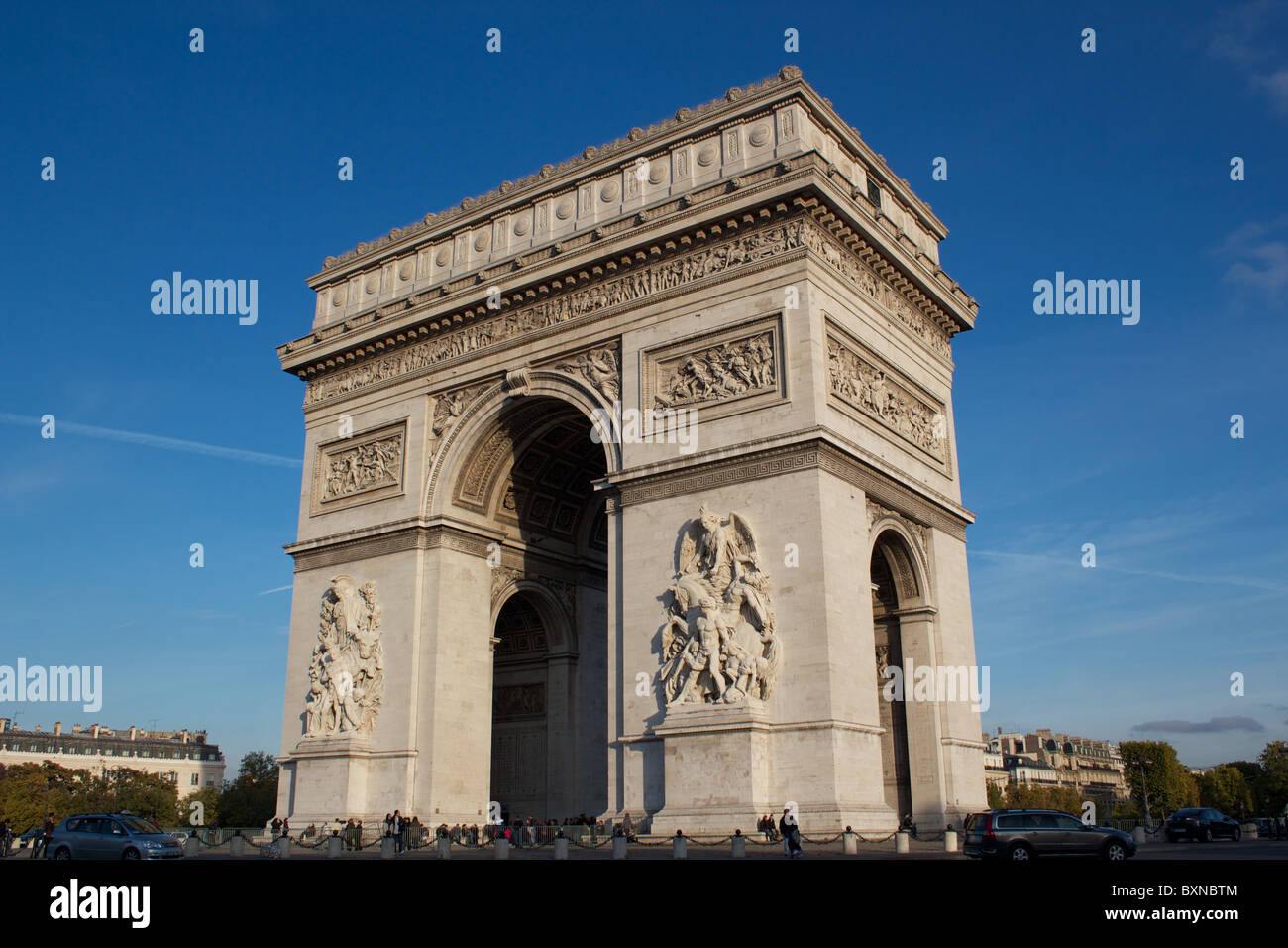The Triumphal Arch of Paris Stock Photo - Alamy
