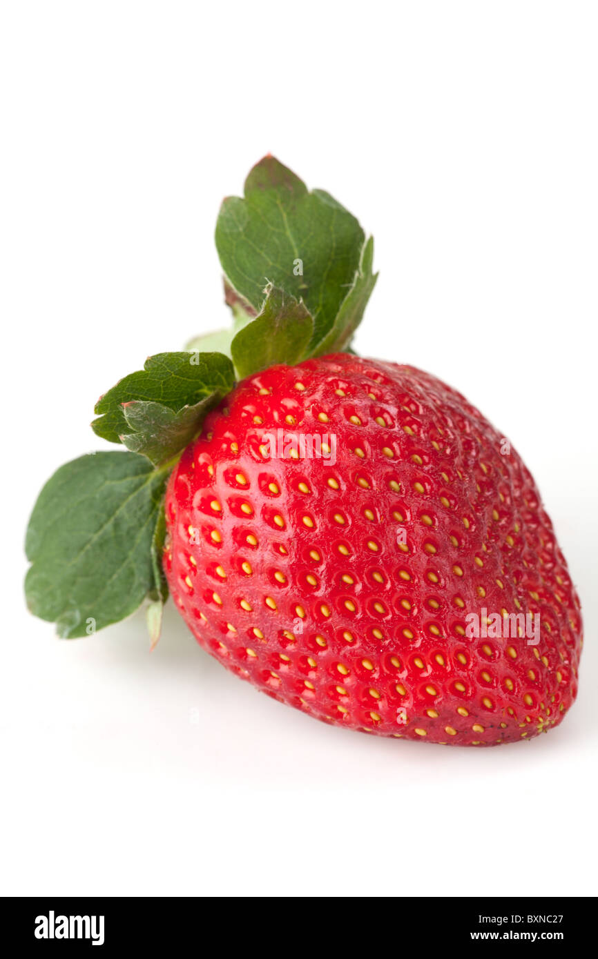 Close up healthy red strawberry Cut Out Stock Images & Pictures - Alamy