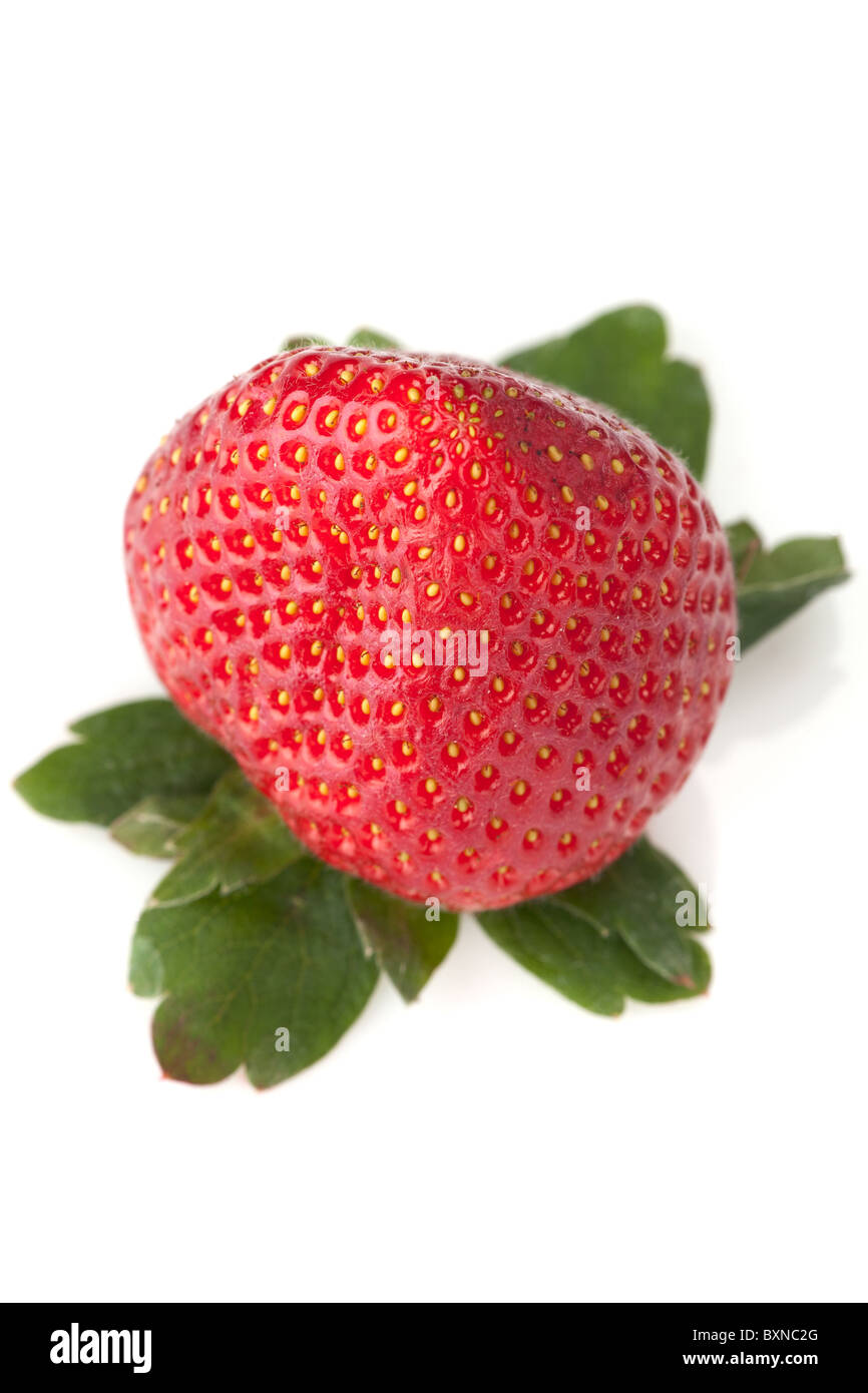 Close up healthy red strawberry Cut Out Stock Images & Pictures - Alamy