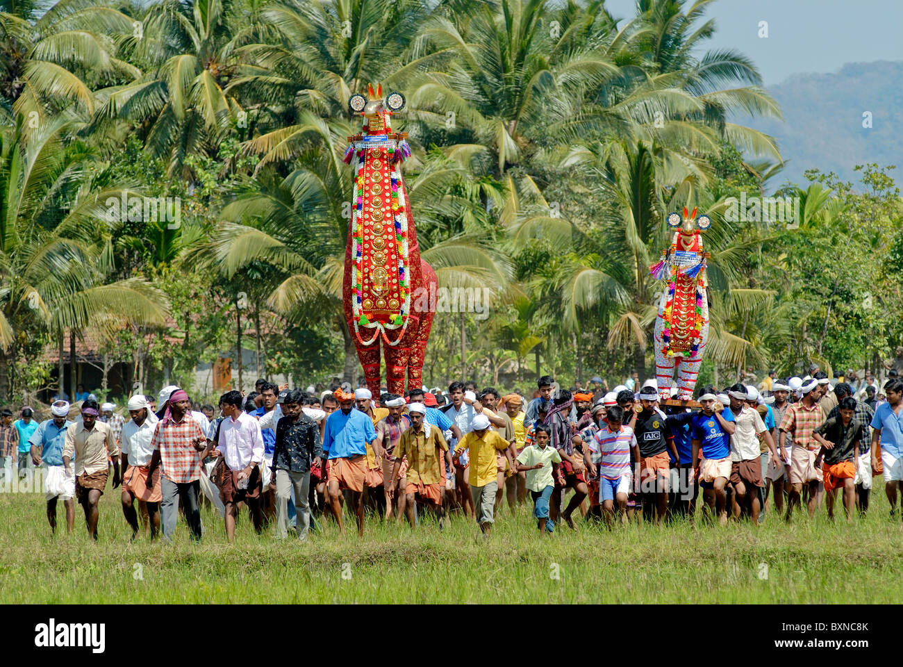 MACHATTU MAMANGAM FESTIVAL NEAR THRISSUR KERALA Stock Photo - Alamy