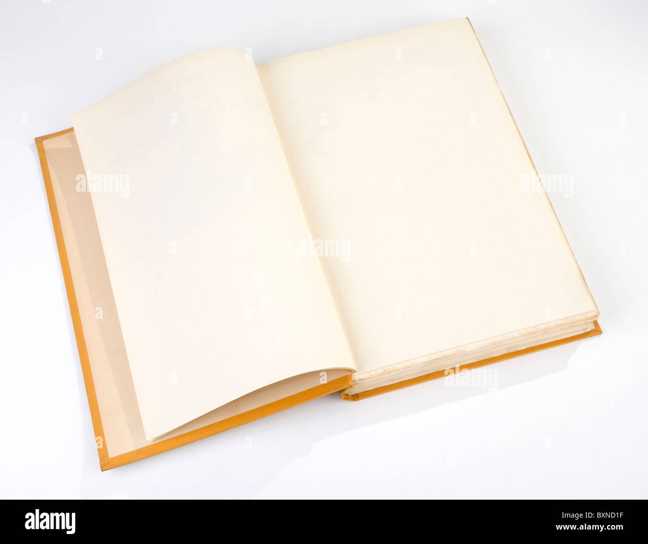 Blank book cover yellow Stock Photo - Alamy
