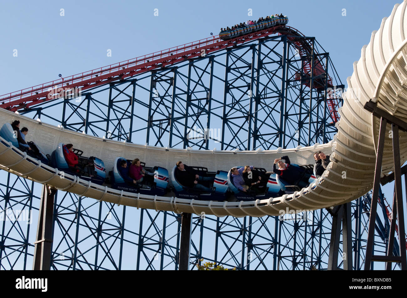 The Avalanche and Pepsi Max Big One roller coasters at Blackpool ...