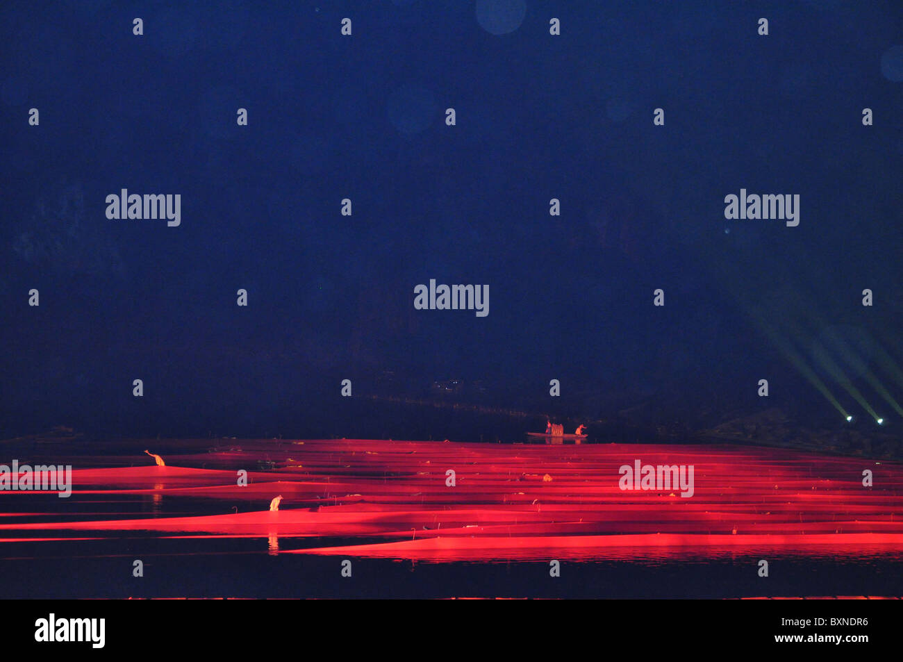 The brilliant show "Impressions of Liu Sanjie" in Yangshuo Stock Photo ...