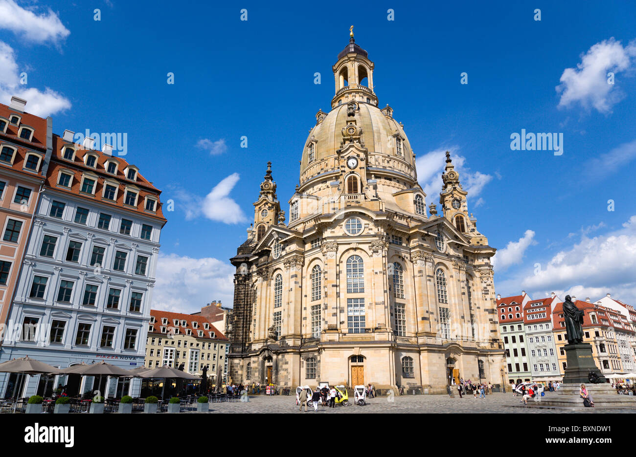 GERMANY Saxony Dresden Restored Baroque church of Frauenkirch Church of ...