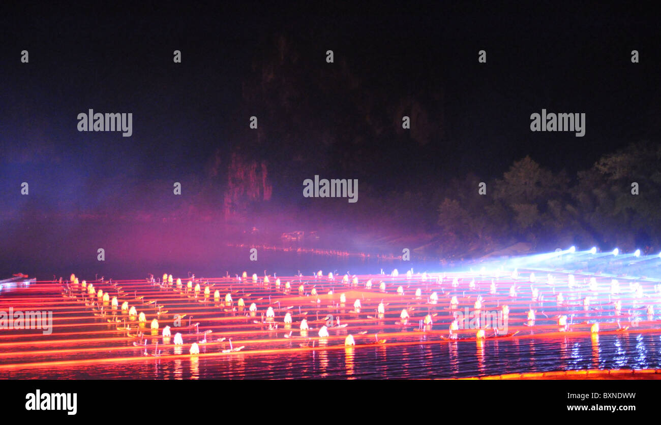 The brilliant show "Impressions of Liu Sanjie" in Yangshuo Stock Photo ...