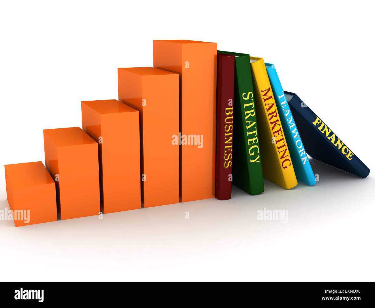 Business book with chart Stock Photo - Alamy