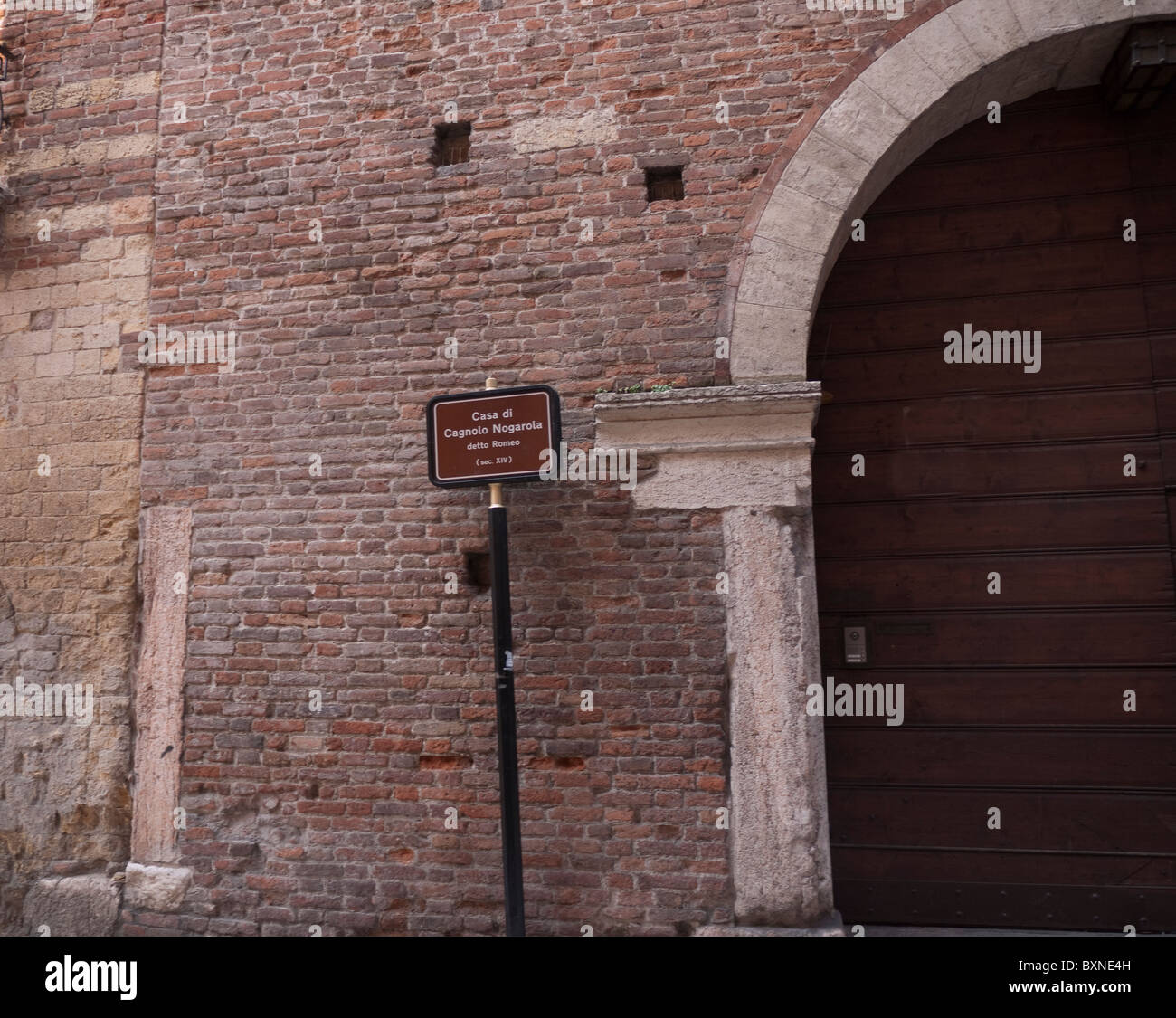 Romeo's house in Verona a city in Northern Italy which features in ...