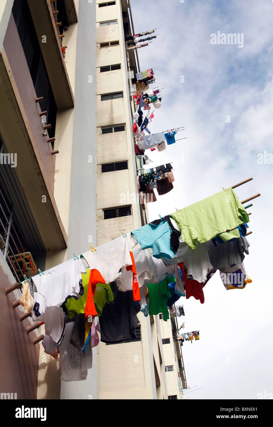 Hang hanging out washing hi-res stock photography and images - Alamy