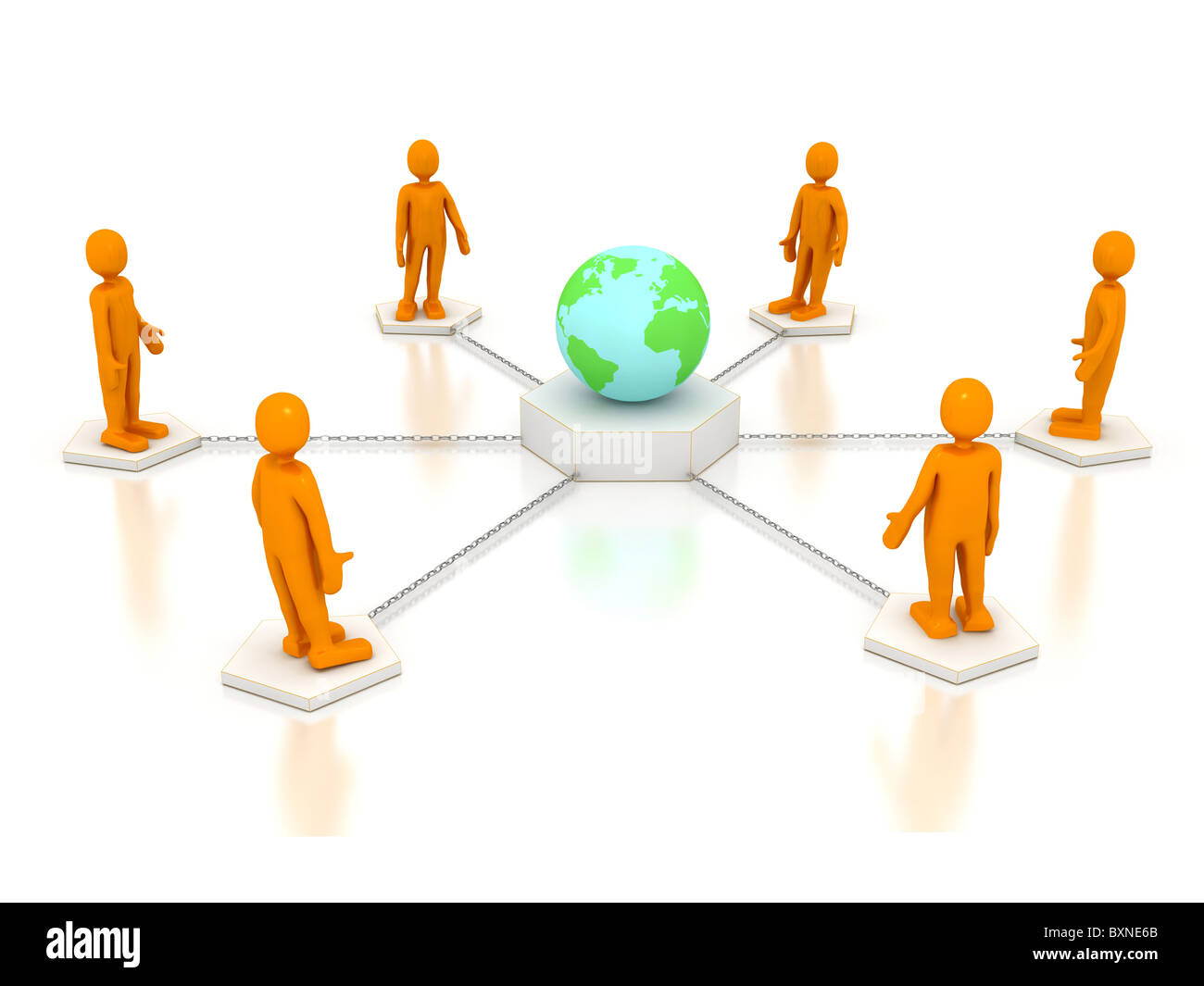 Communication network business concept Cut Out Stock Images & Pictures ...