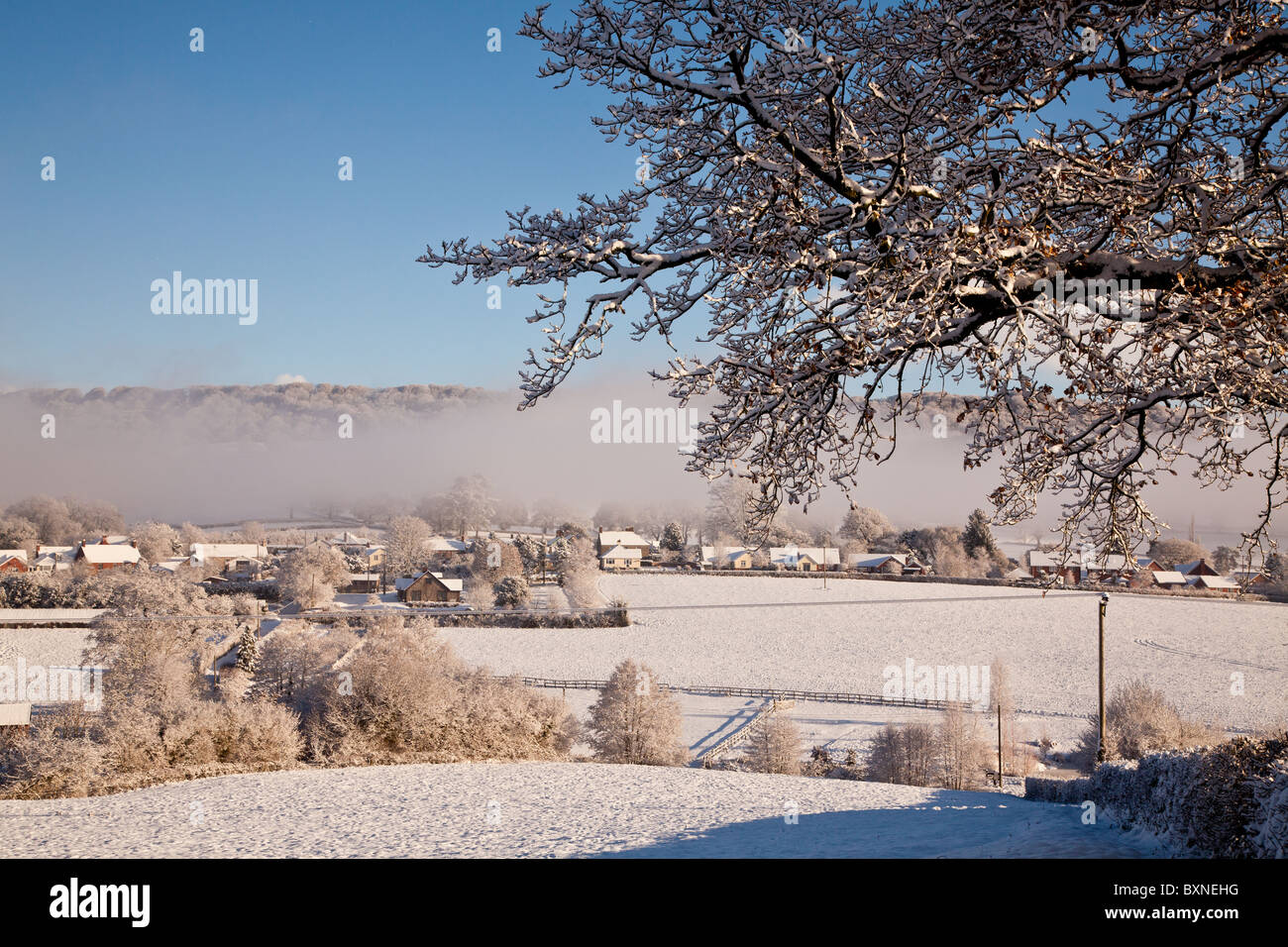 Snow covered fields in hi-res stock photography and images - Alamy