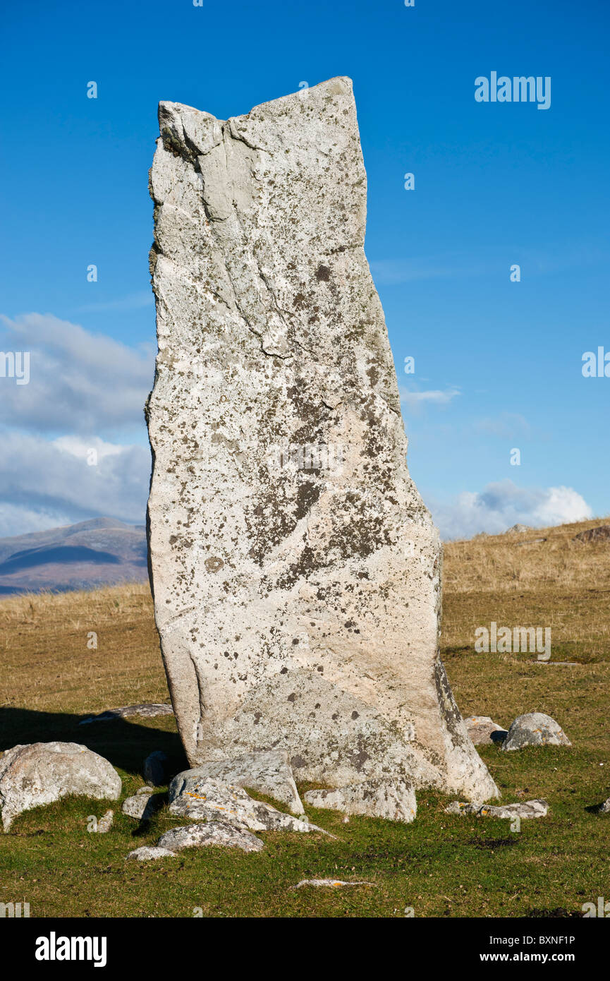 Macleod's Stone standing stone, Isle of Harris, Scotland Stock Photo ...