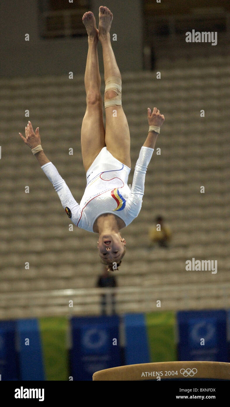 The Olympic Games Athens. 2004 Artistic Gymnastics Stock Photo - Alamy