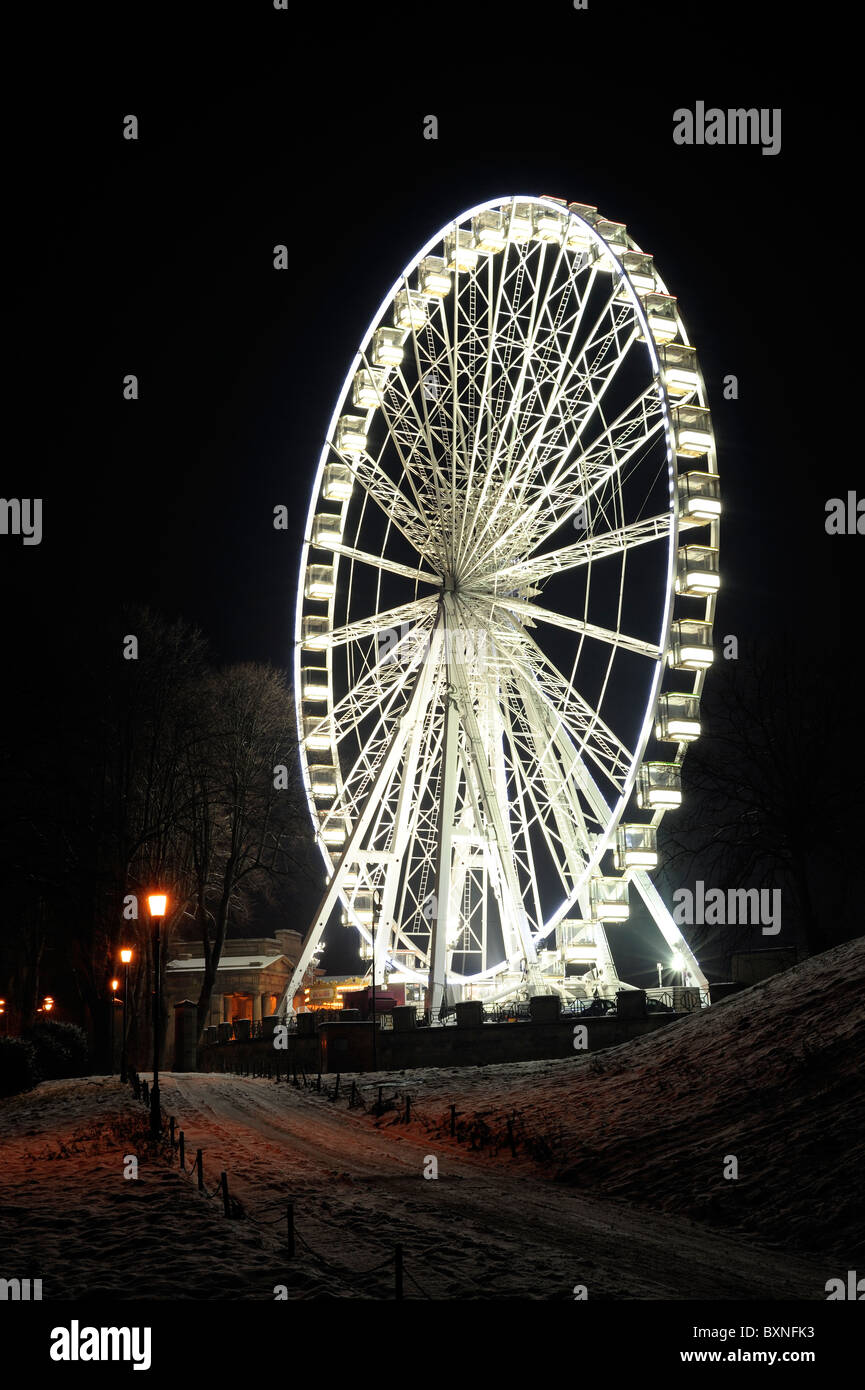 Chester Wheel at night Stock Photo - Alamy