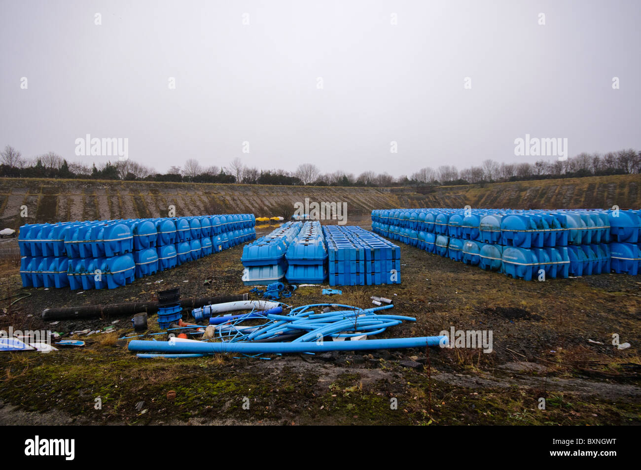 Emergency drinking water storage tanks in storage Stock Photo - Alamy Emergency drinking water storage tanks in storage Stock Photo - Alamy