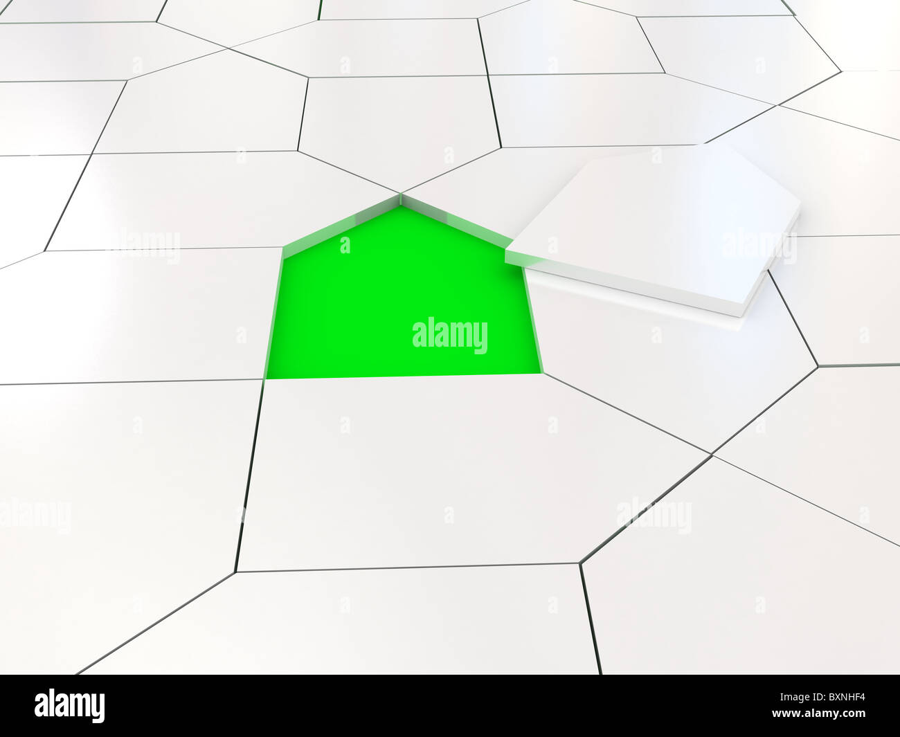 White House Puzzle Over Green Stock Photo Alamy