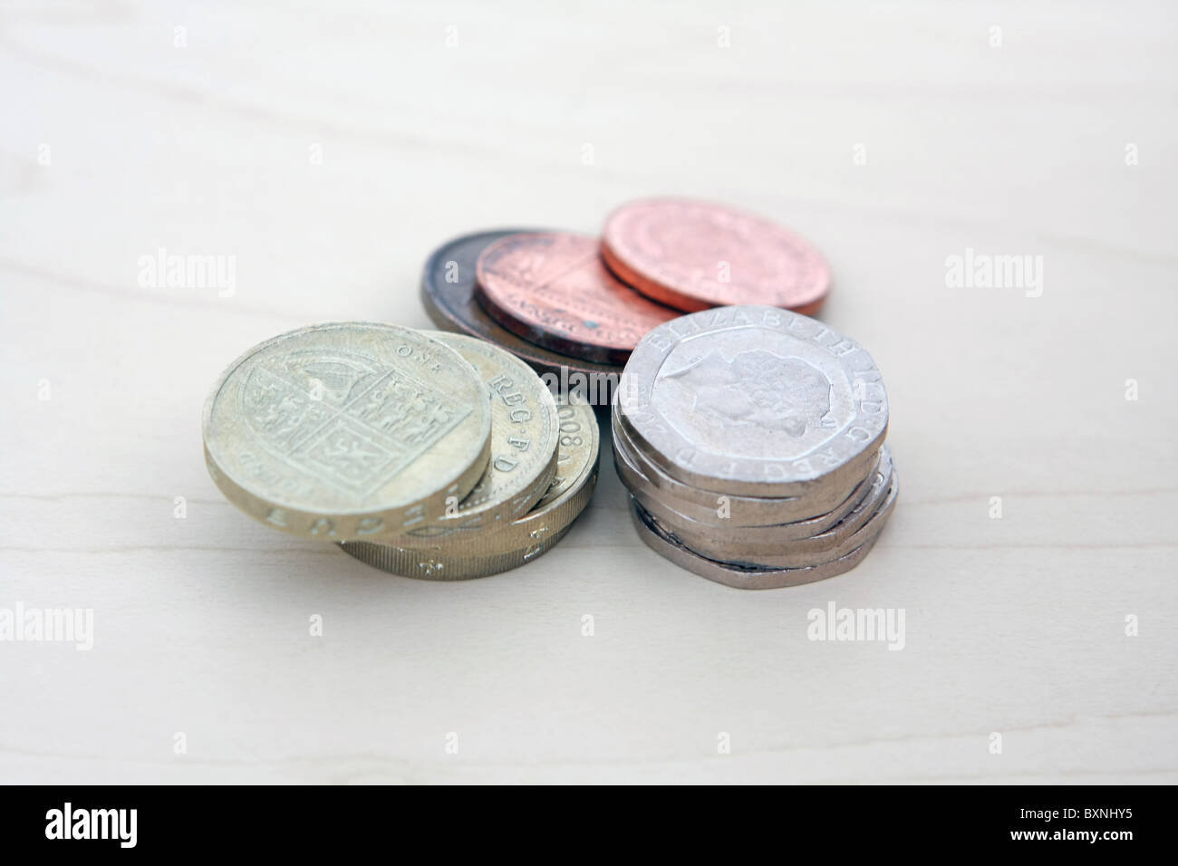 Two piles of money hi-res stock photography and images - Alamy