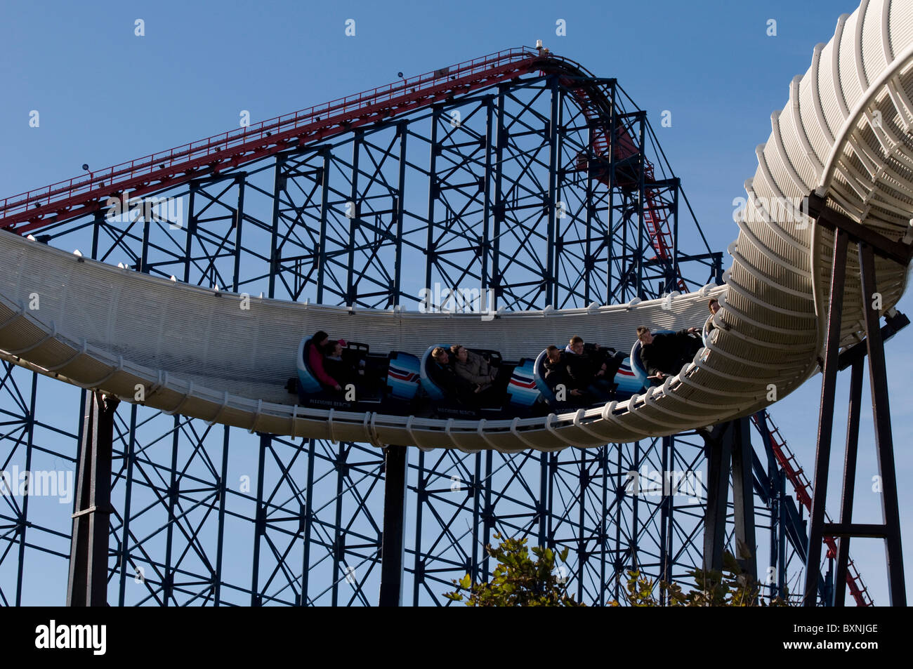 The Avalanche and Pepsi Max Big One roller coasters at Blackpool ...