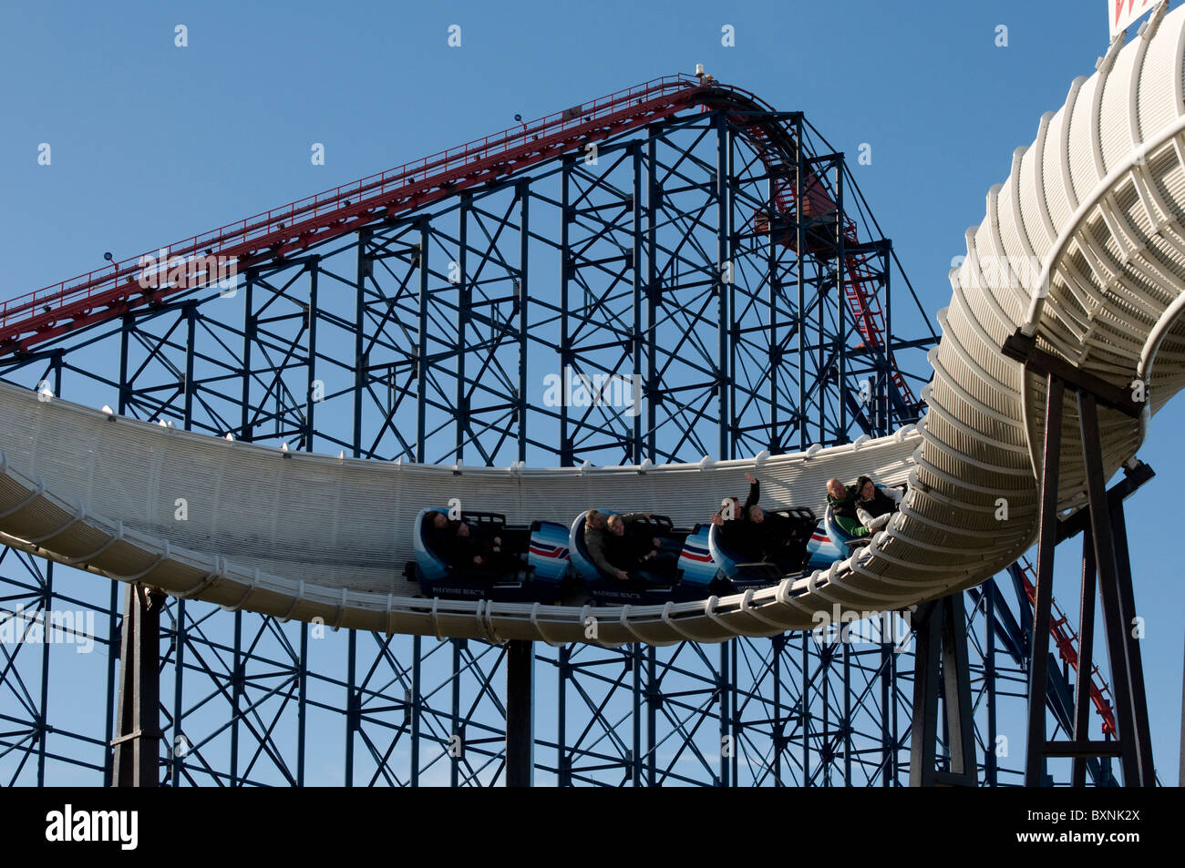 The Avalanche and Pepsi Max Big One roller coasters at Blackpool ...