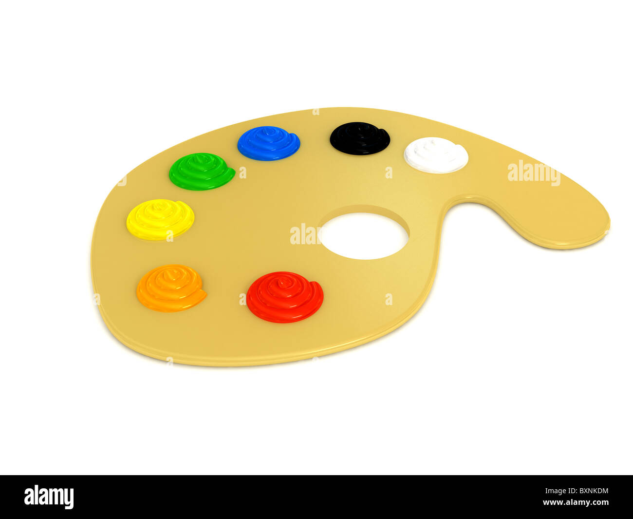 Palette paint mix hi-res stock photography and images - Alamy