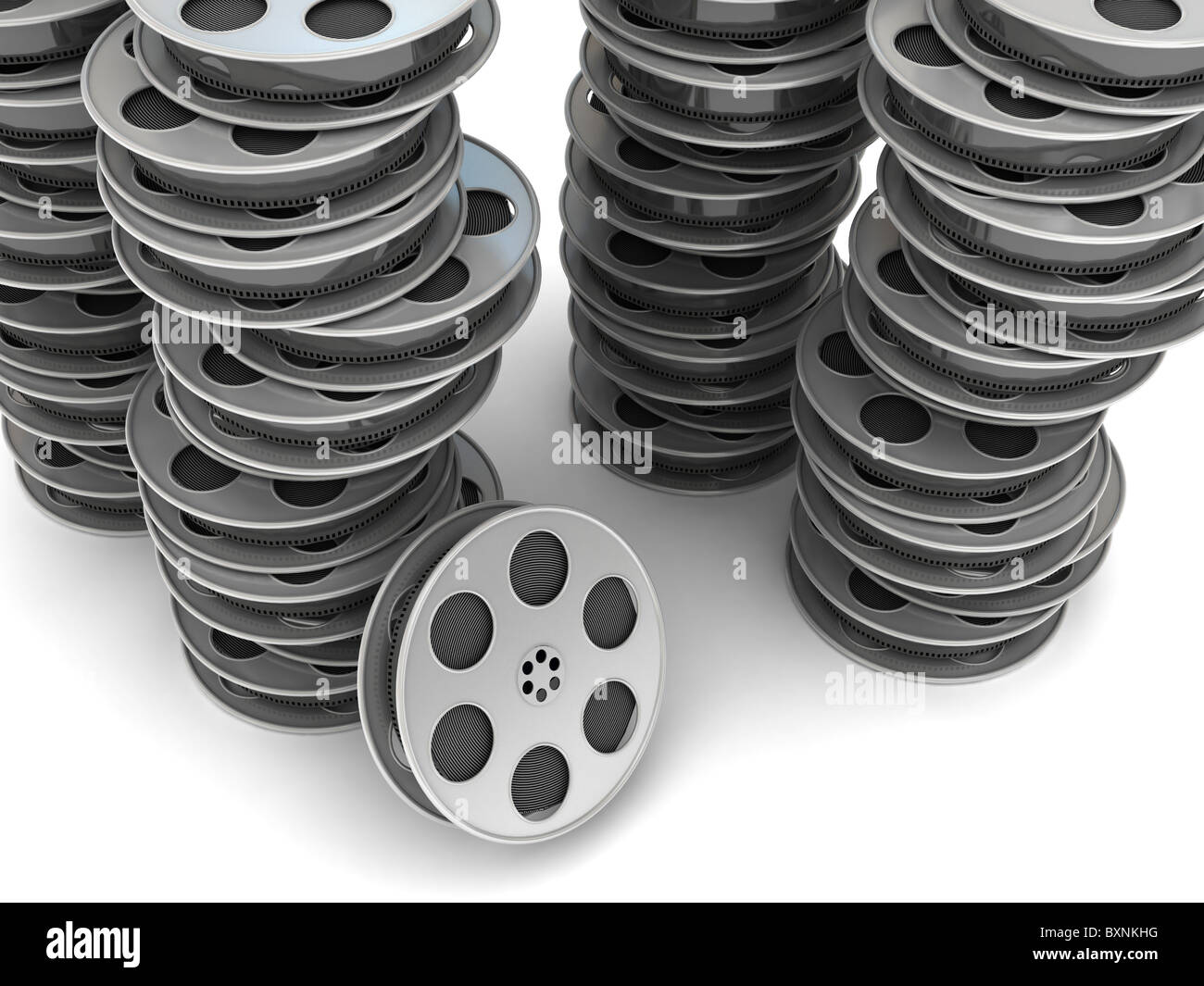 Movie Film Reel Stock Photo - Alamy