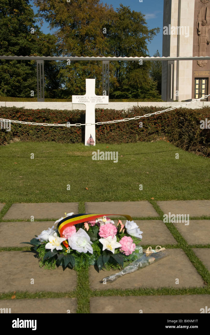 LUXEMBOURG; AMERICAN WAR CEMETERY, HAMM: GENERAL GEORGE PATTON'S ...