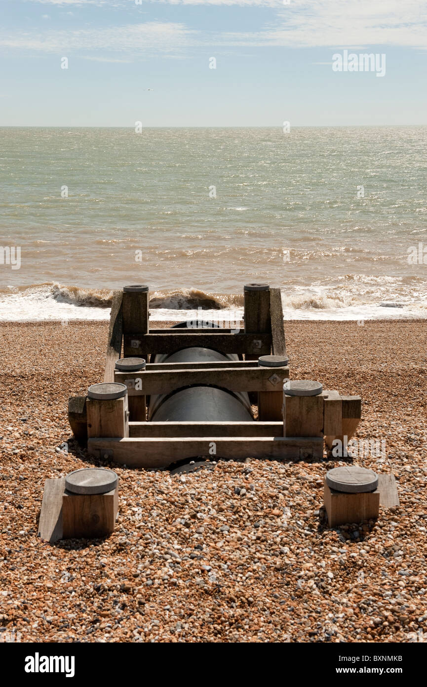 Outlet pipe on beach hi-res stock photography and images - Alamy