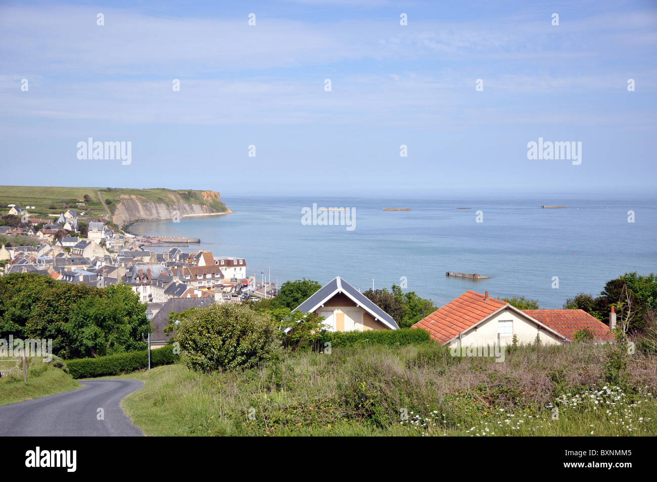 City of Arromanch in France Stock Photo - Alamy