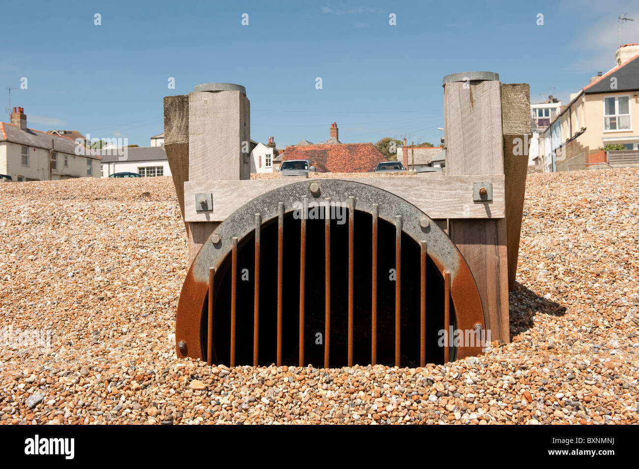 Beach pipe hi-res stock photography and images - Alamy