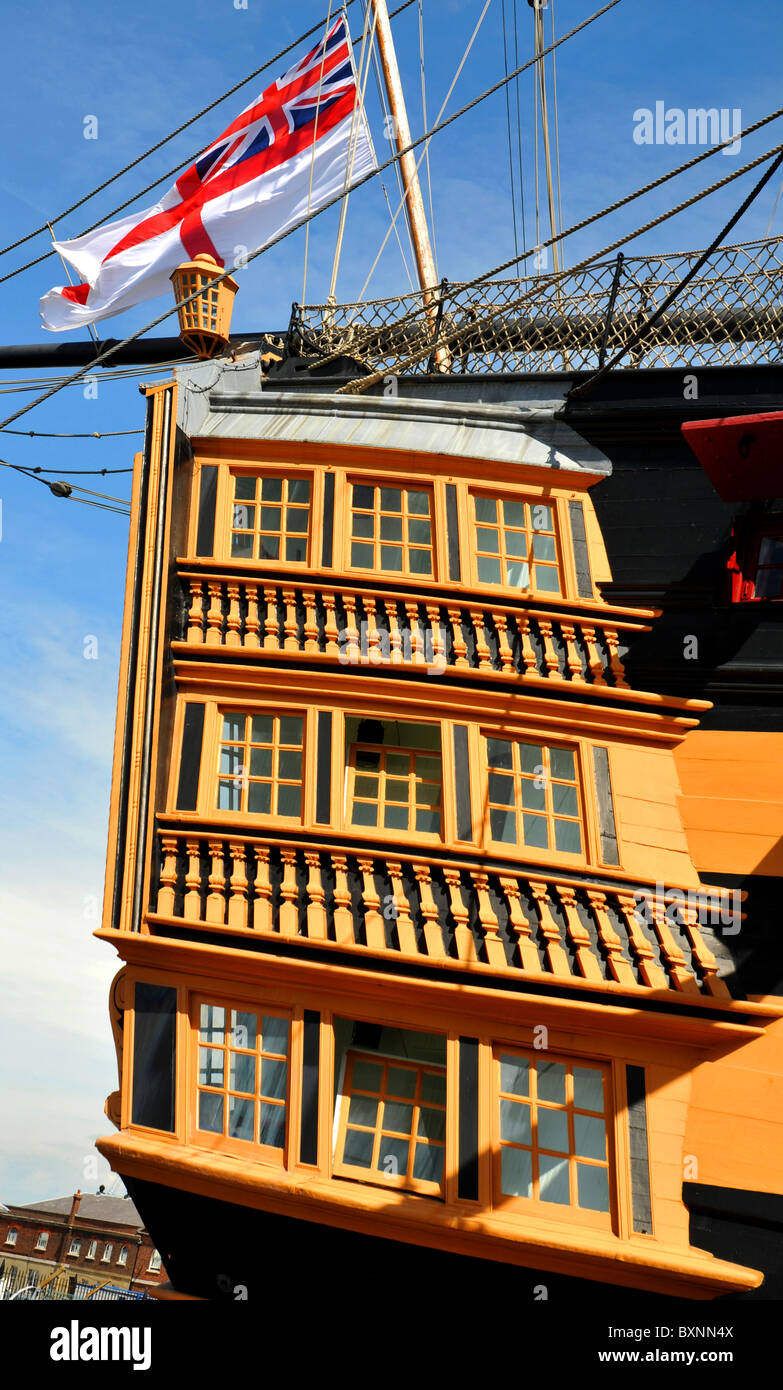 HMS Victory historic ship, Portsmouth Historic Dockyard, Hampshire ...