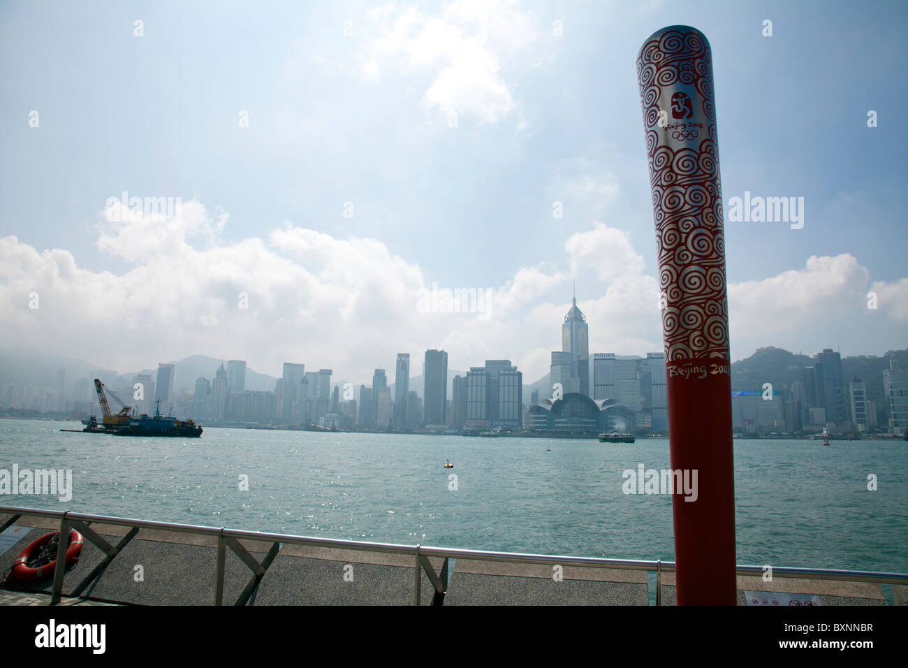 Kowloons iconic and infamous Avenue Of Stars looking towards Hong Kong ...