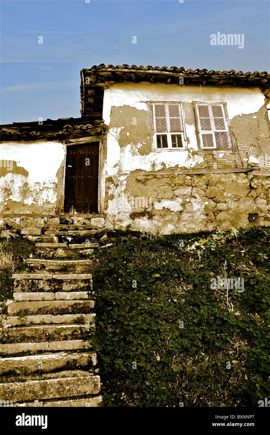 Steps to a house Stock Photo - Alamy