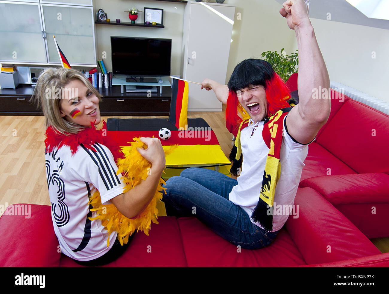 German football fans Stock Photo - Alamy