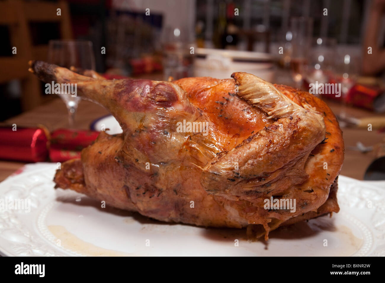 Roast Turkey Christmas Lunch Dinner High Resolution Stock Photography ...