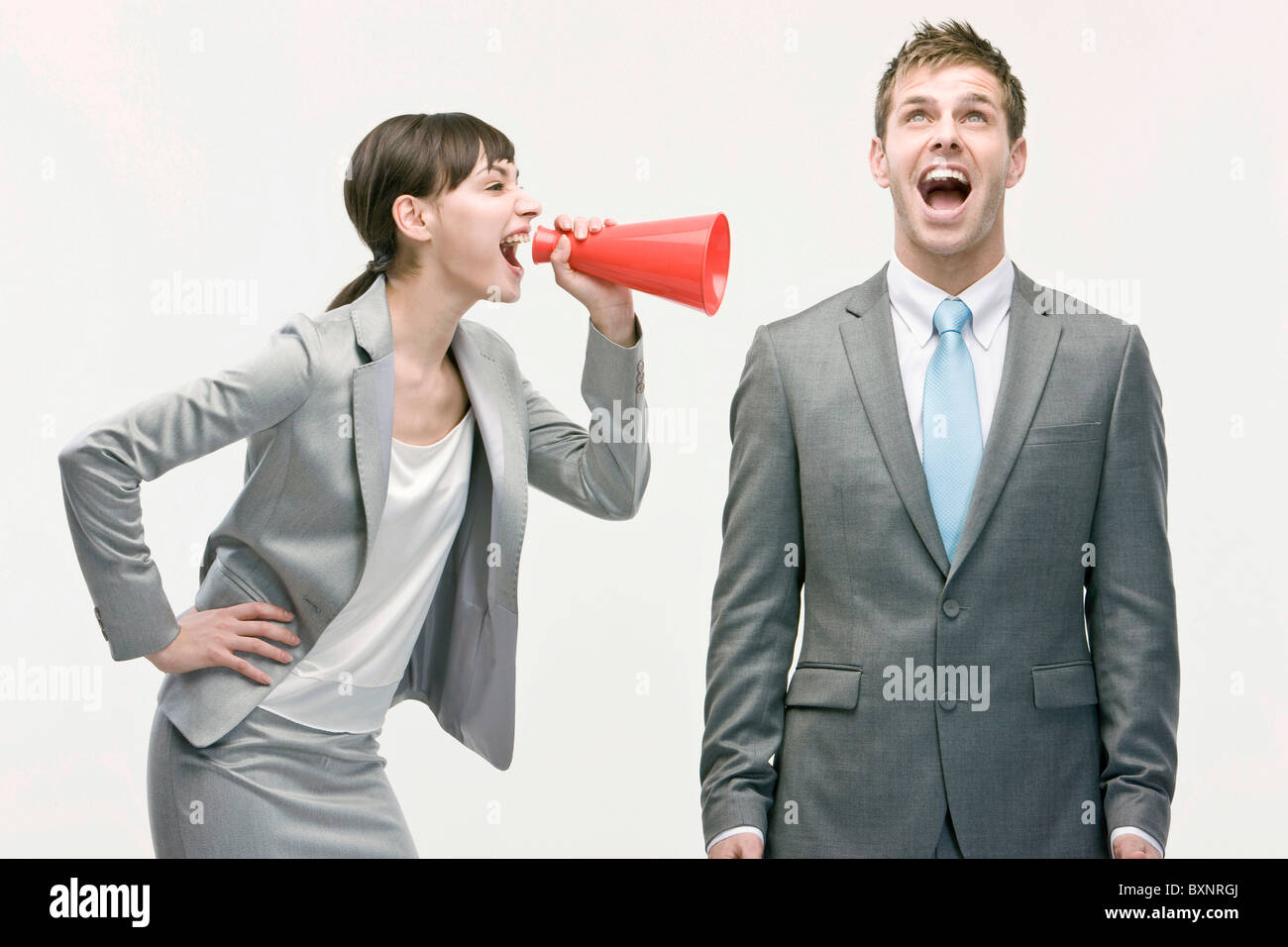 Man loudspeaker profile hi-res stock photography and images - Alamy