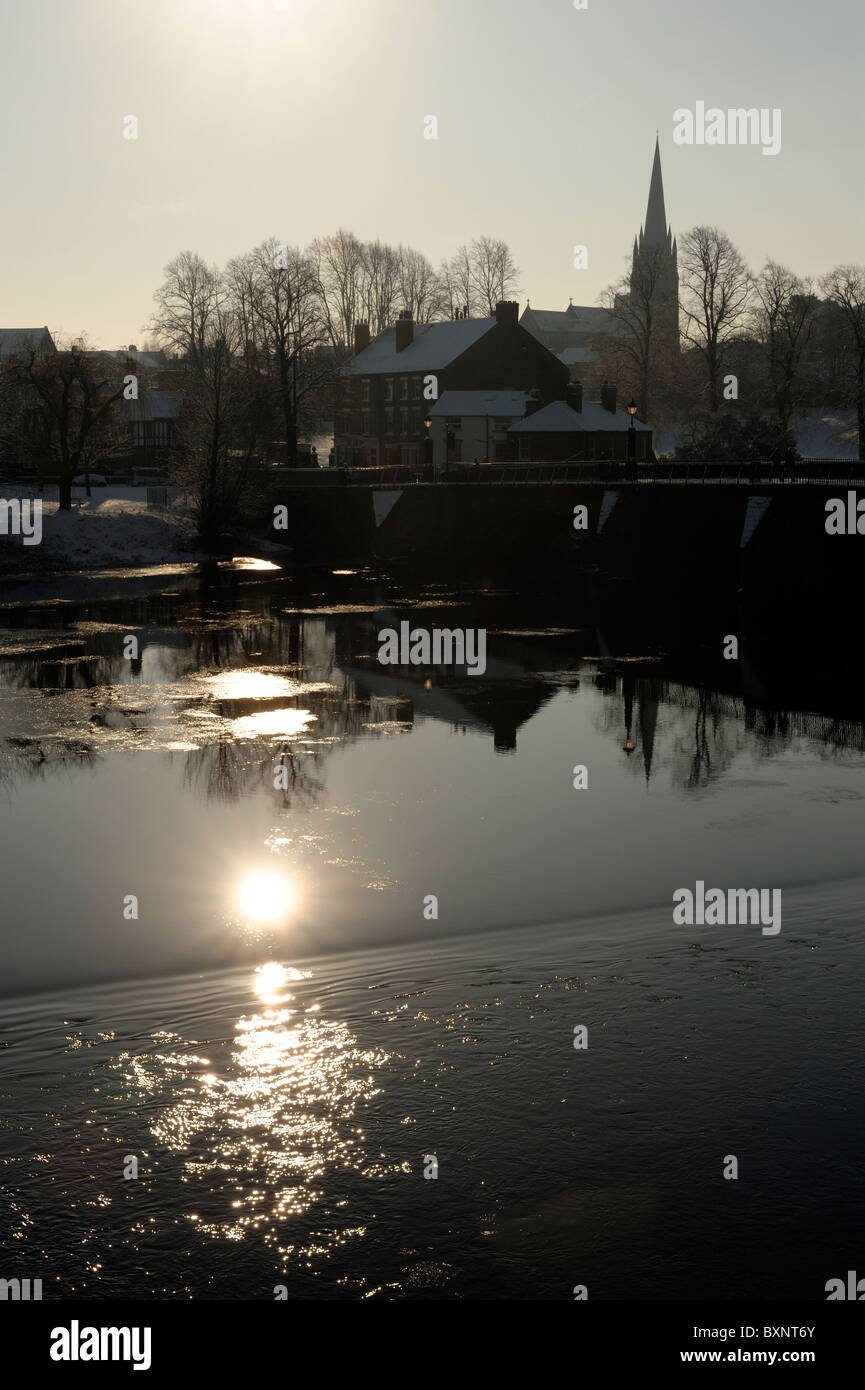 Handbridge Chester and River Dee Stock Photo - Alamy