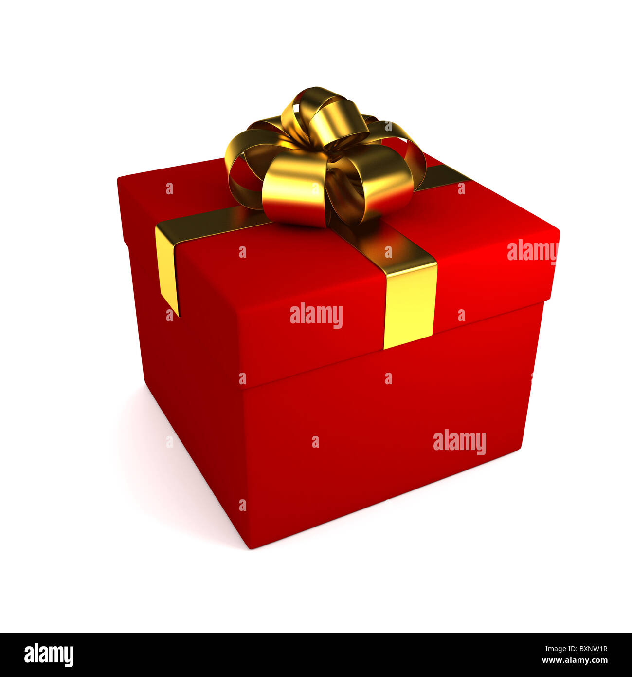 Present over white background Stock Photo - Alamy