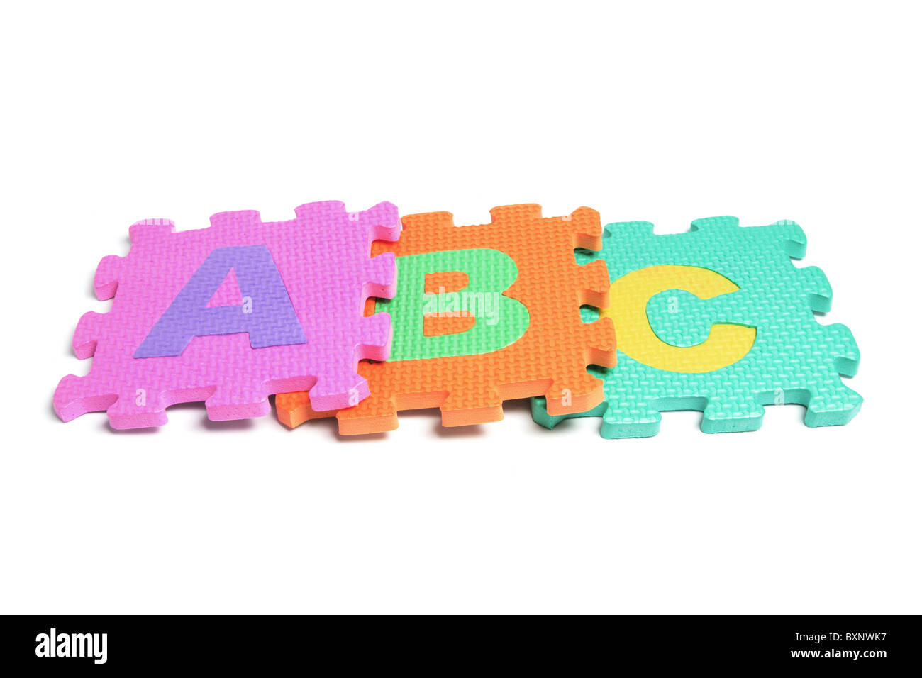 Alphabet Puzzle Pieces Stock Photo - Alamy