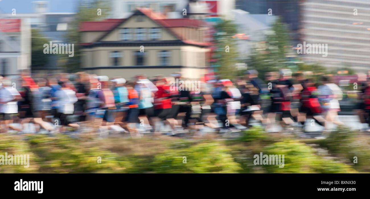 Marathon runners in Reykjavik, Iceland Stock Photo - Alamy