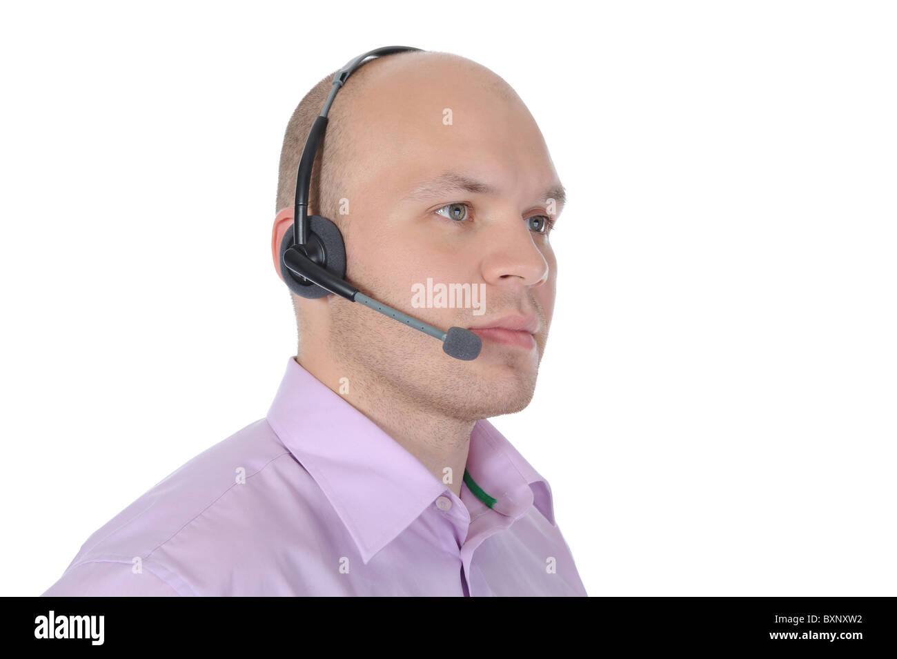Commentator headset hi-res stock photography and images - Alamy