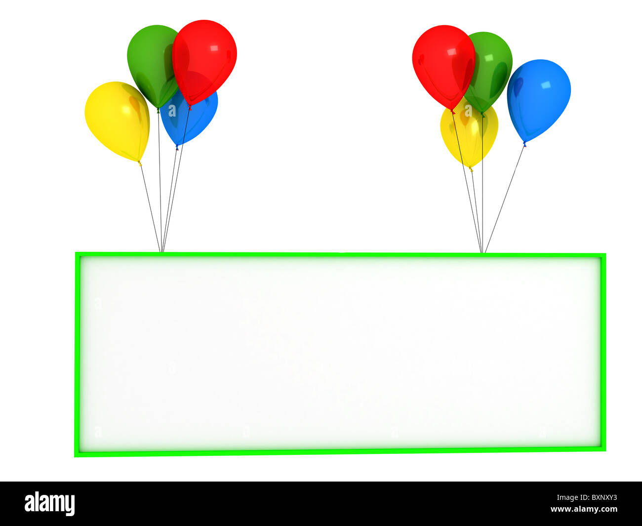 Flying ballons Cut Out Stock Images & Pictures - Alamy