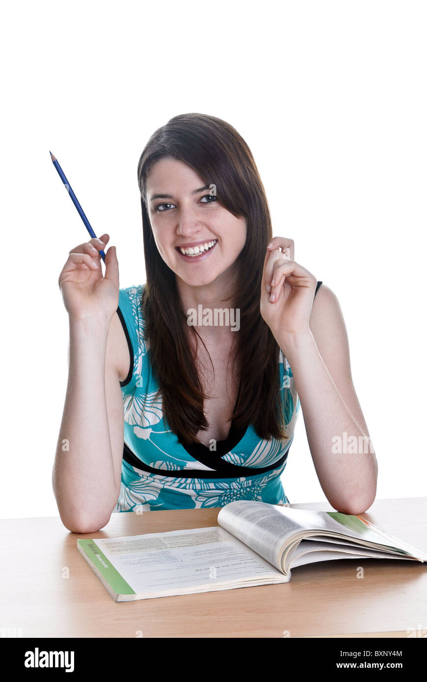 Studentin sitzen hi-res stock photography and images - Alamy