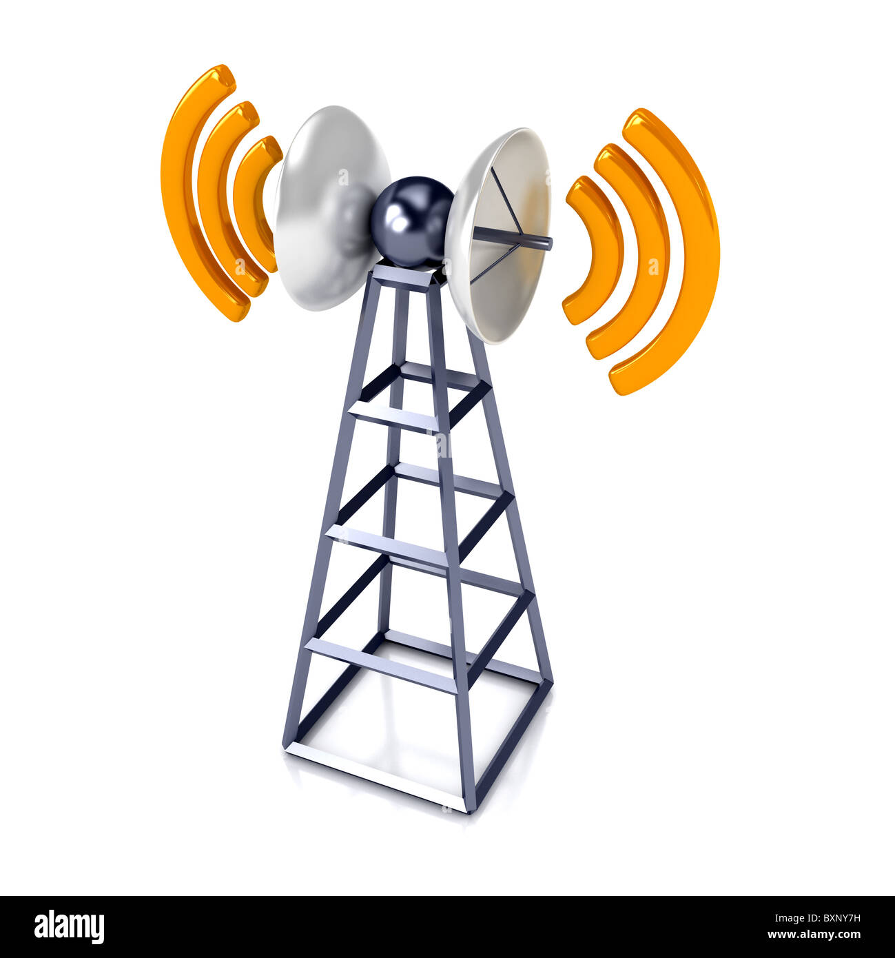 Mobile phone television tower Cut Out Stock Images & Pictures - Alamy