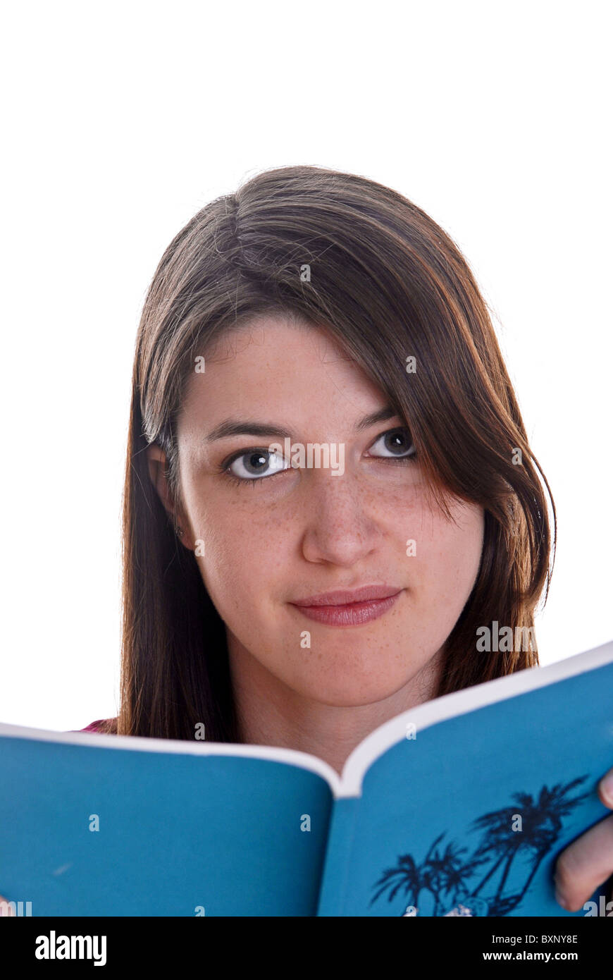 Woman reads a book Stock Photo - Alamy