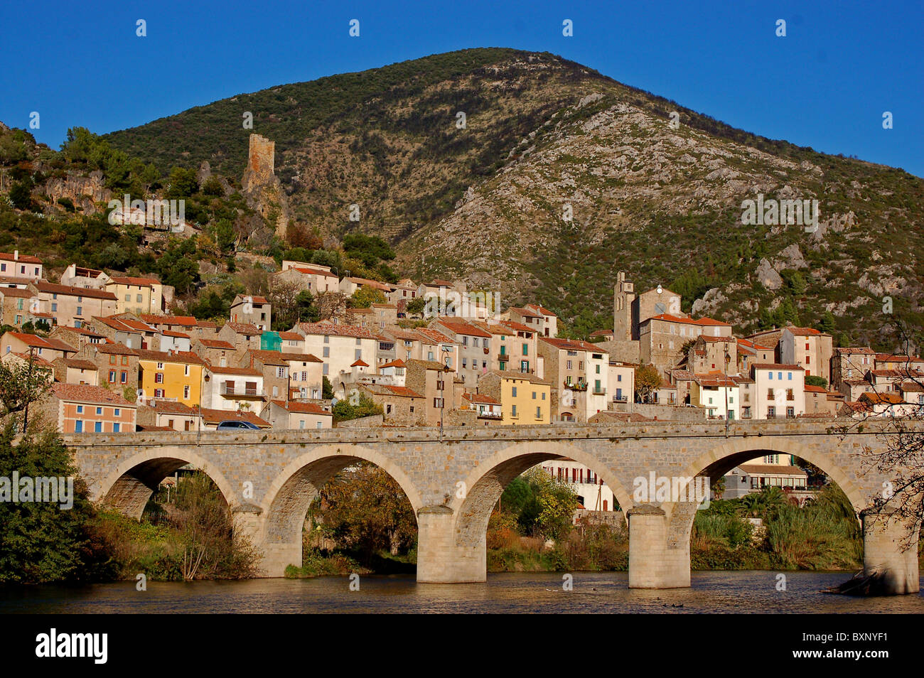 Roquebrun france river hi-res stock photography and images - Alamy