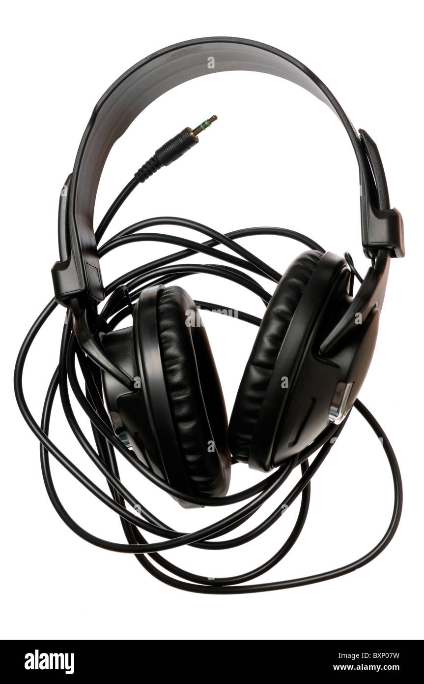 Set of headphones Stock Photo - Alamy