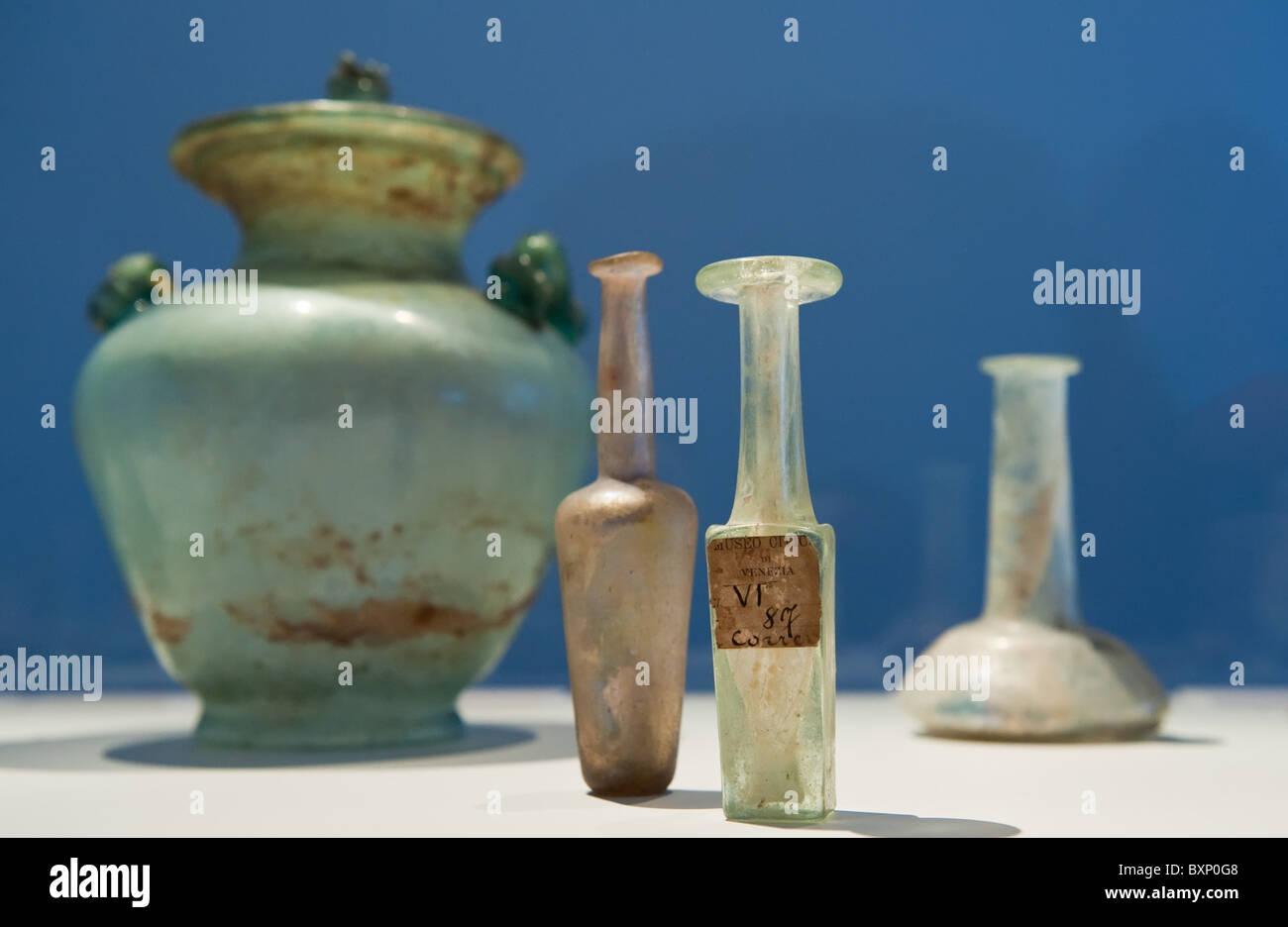 Ancient Roman glass objects on display at The Adventure of Venetian ...