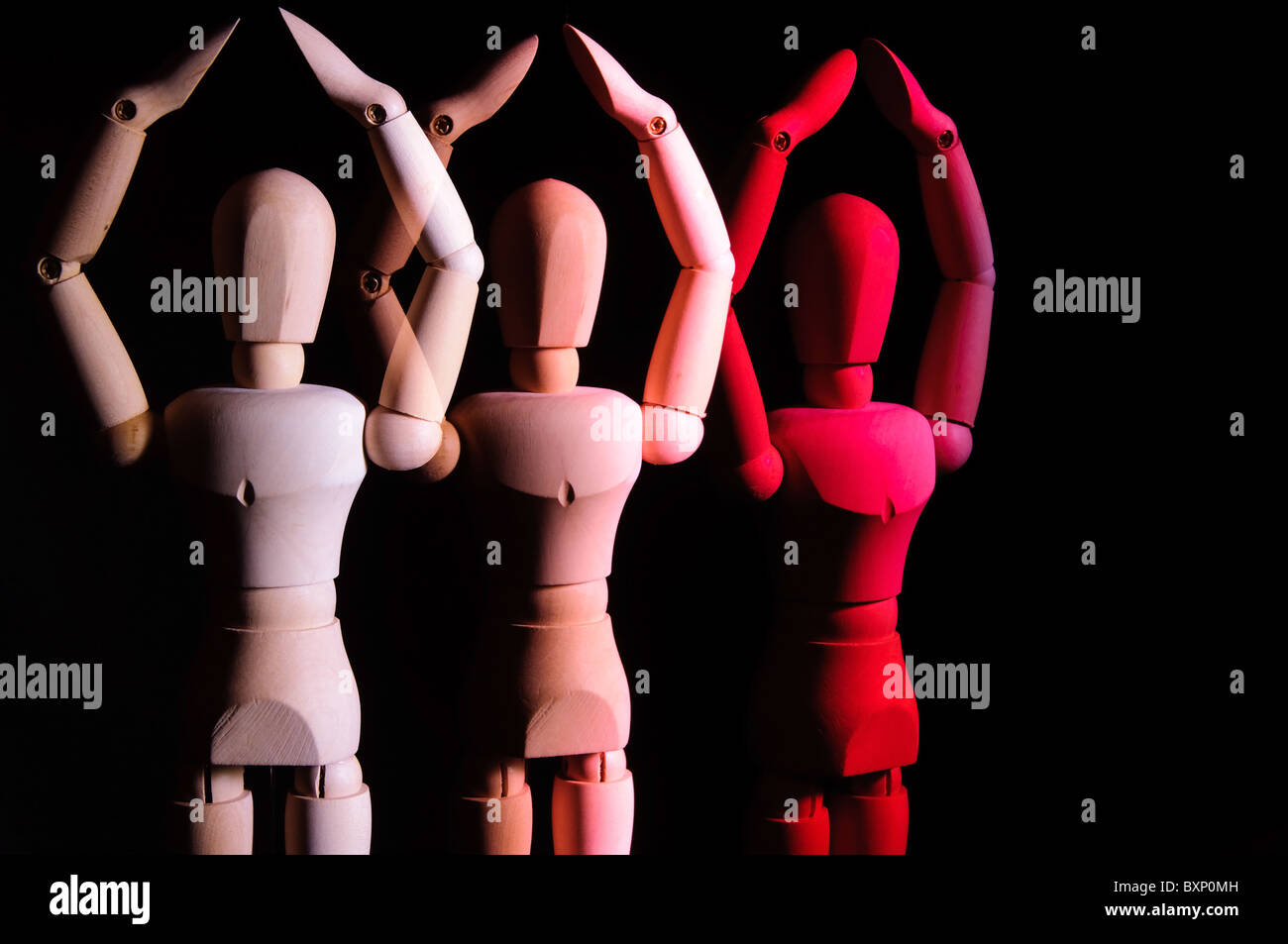 A light painting of a ballet dancing mannequin Stock Photo - Alamy