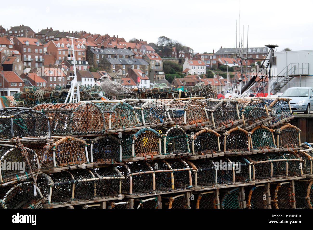 Dockside Crab Cages Stock Photo - Alamy