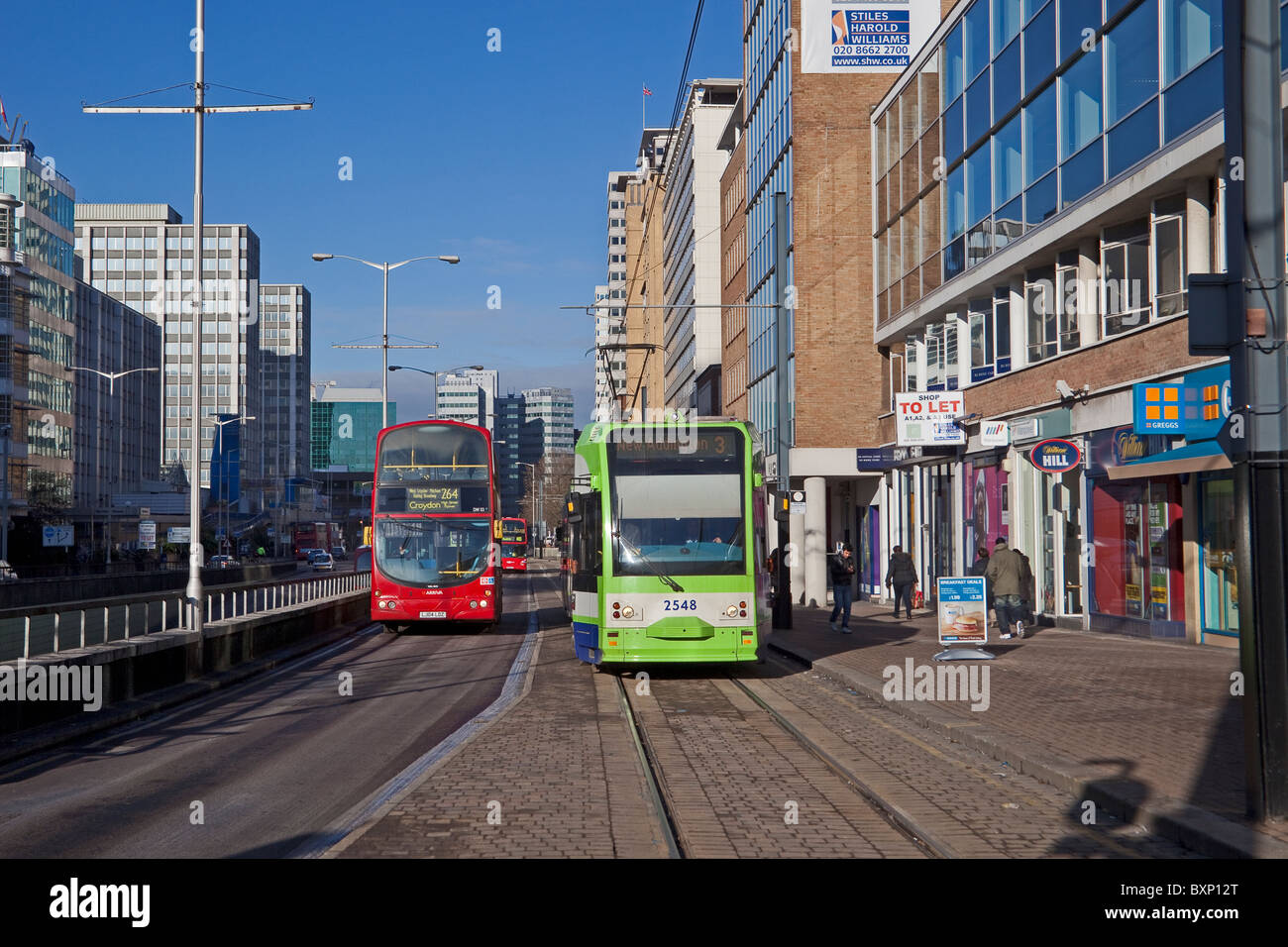 Central Croydon December 2010 Stock Photo - Alamy