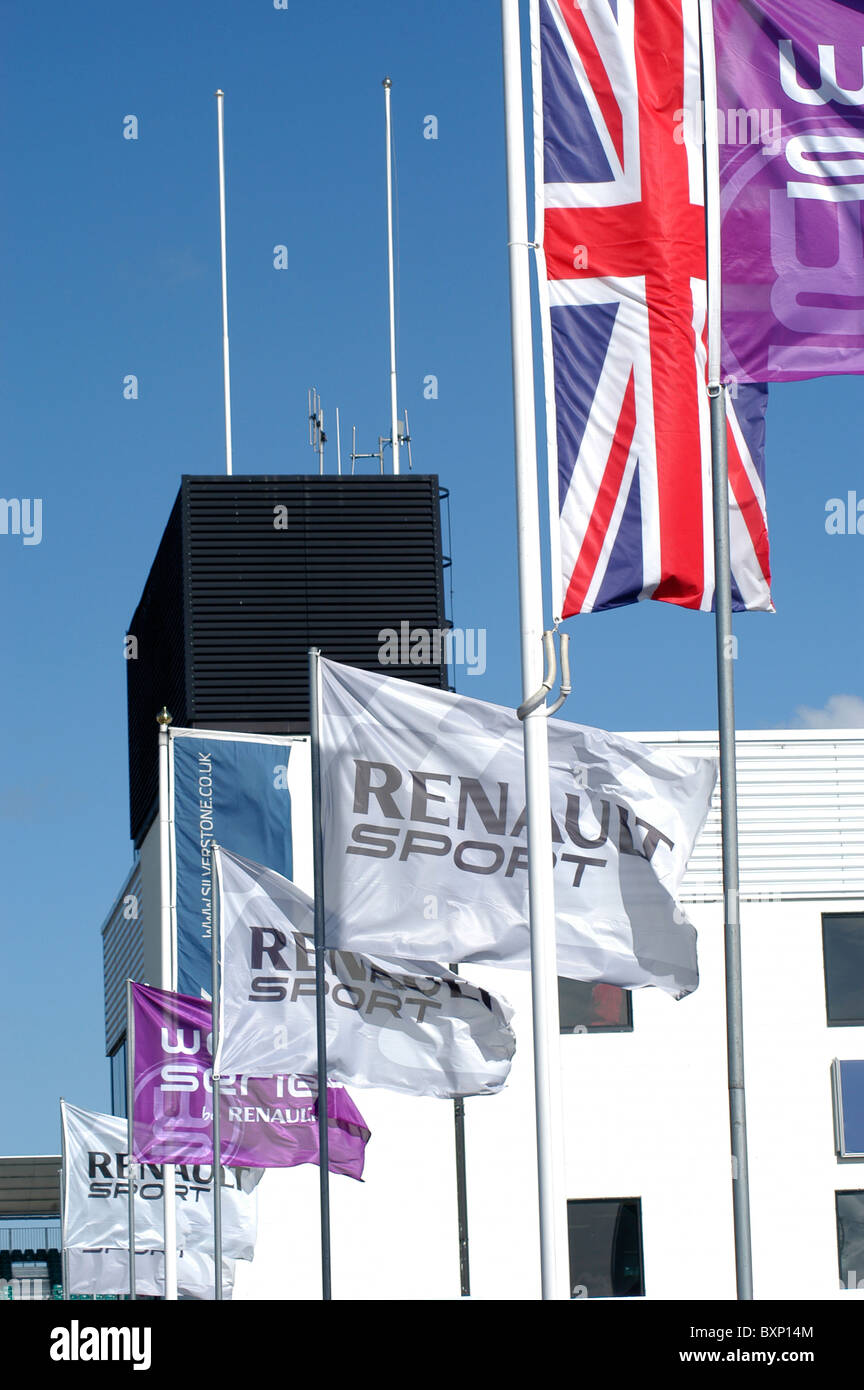 Flags Silverstone Circuit Buckinghamshire Stock Photo - Alamy